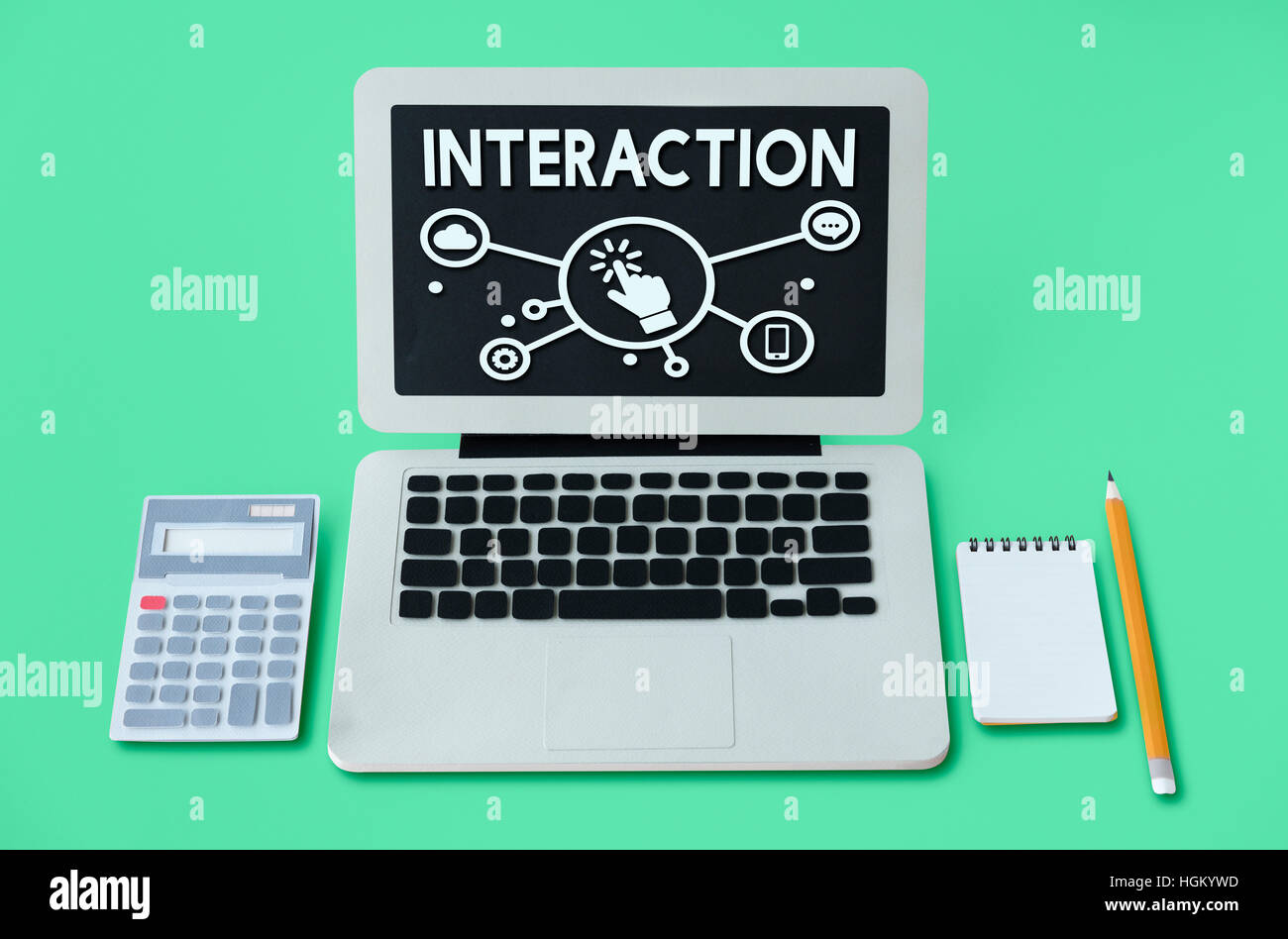 Interaction Connection Community Social Network Concept Stock Photo - Alamy