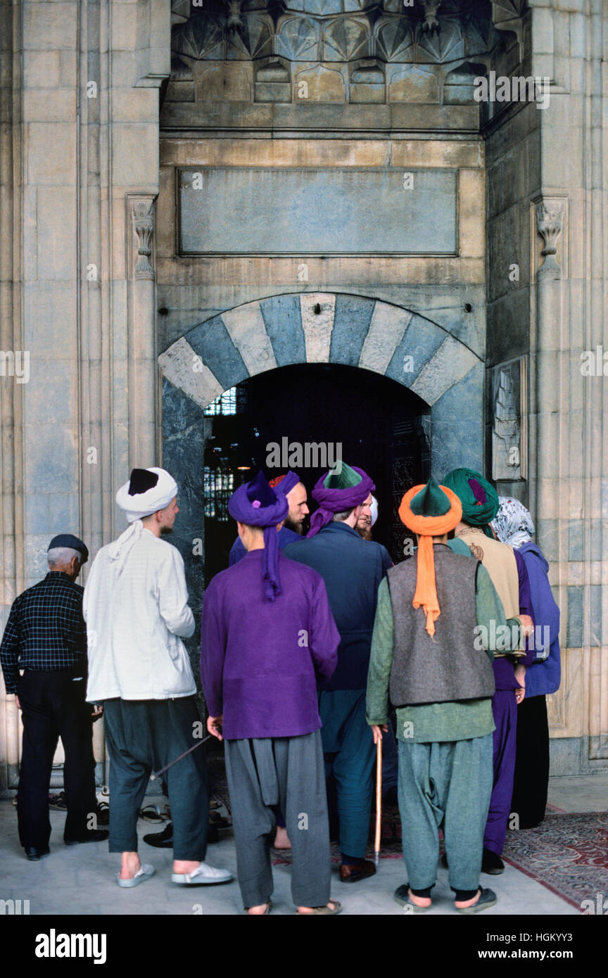 Western Converts to Islam on Pilgrimage Outside the Mevlana Museum or ...