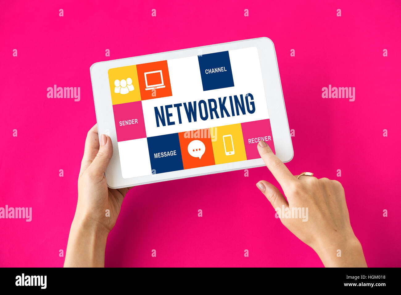 Media Technology Online Digital Networking Concept Stock Photo - Alamy