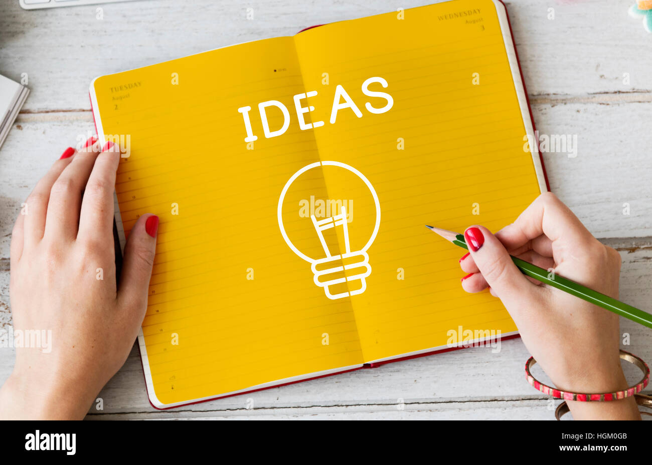 Ideas Creation Design Inspiration Vision Concept Stock Photo - Alamy