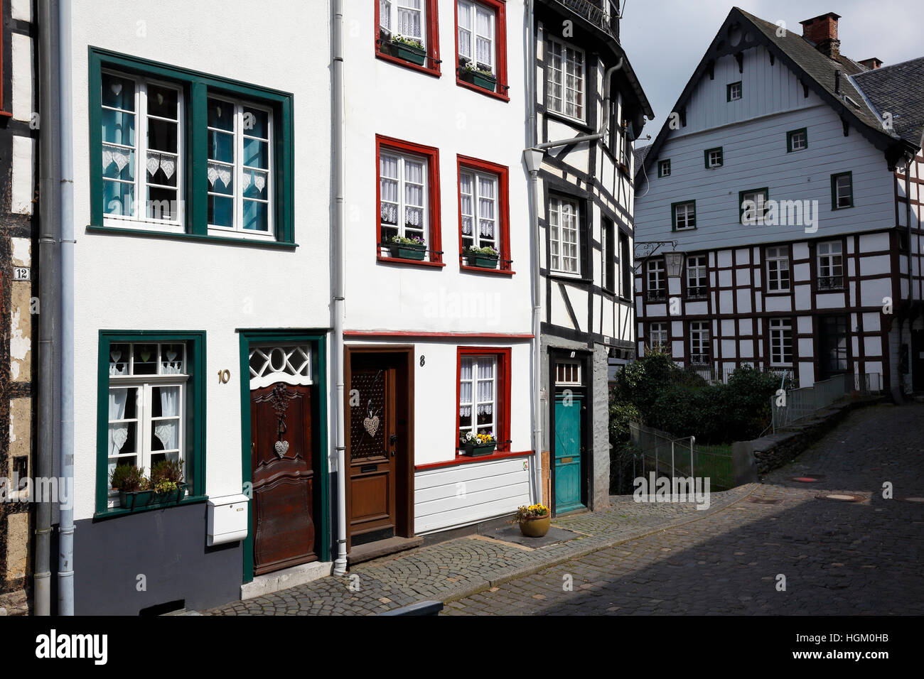 Timber-frame houses in Monschau Germany Stock Photo - Alamy