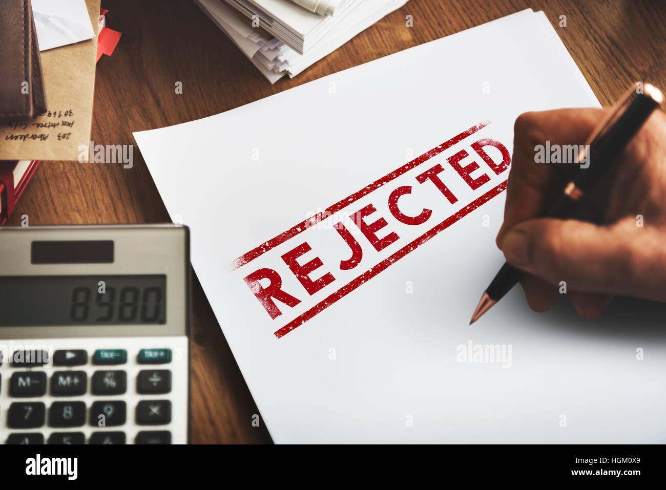 Caution Denied Pending Rejected Secret Warning Concept Stock Photo - Alamy