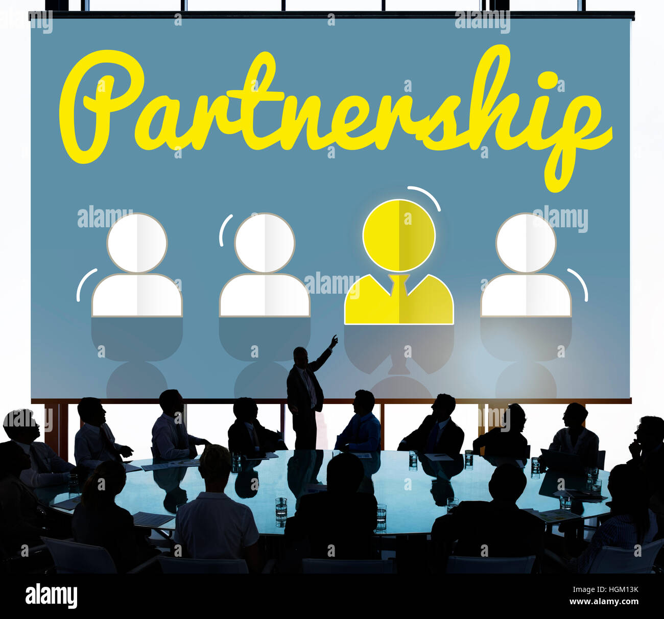Partnership Corporate Team Leader Font Concept Stock Photo - Alamy