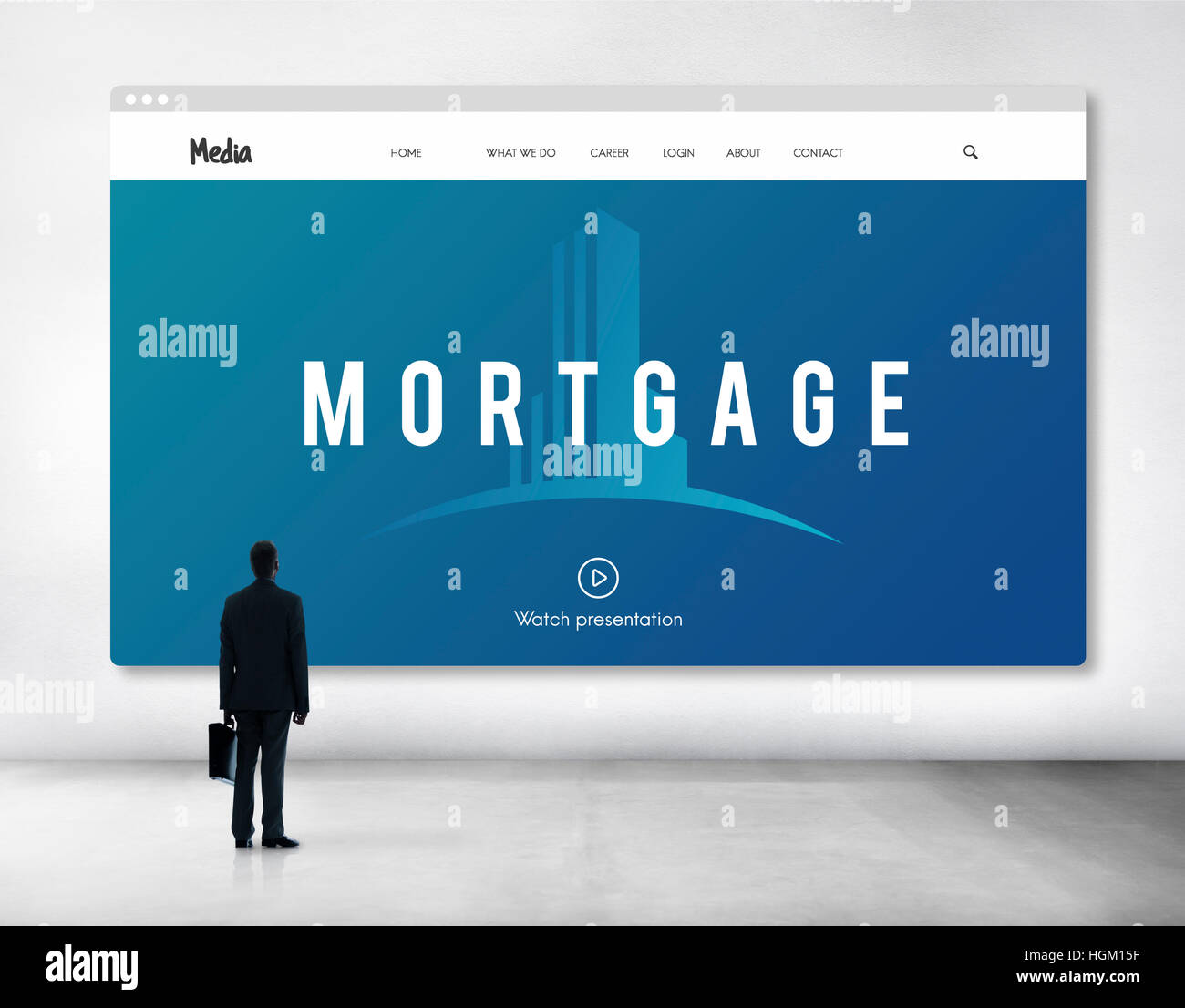 Real Estate Building Icon Concept Stock Photo - Alamy