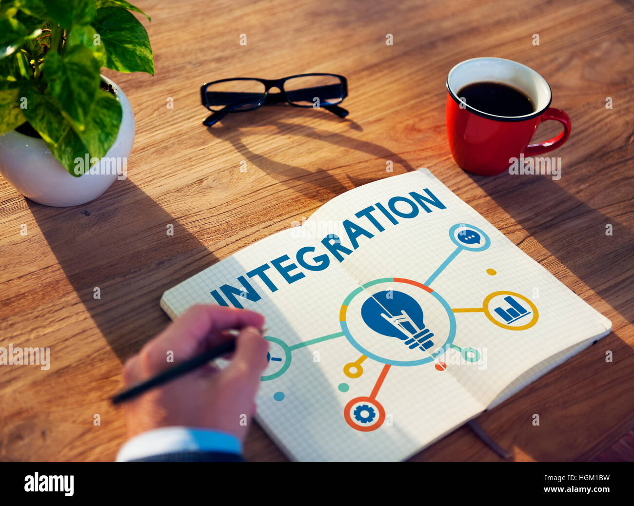 Interaction integration company strategy hi-res stock photography and ...