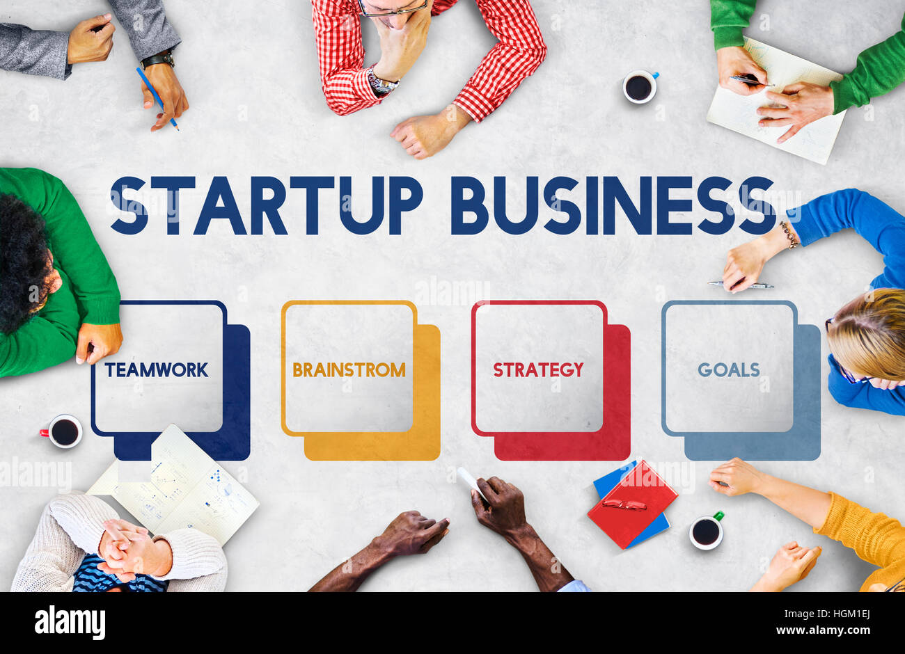 Start up Business Strategy Planning Concept Stock Photo - Alamy