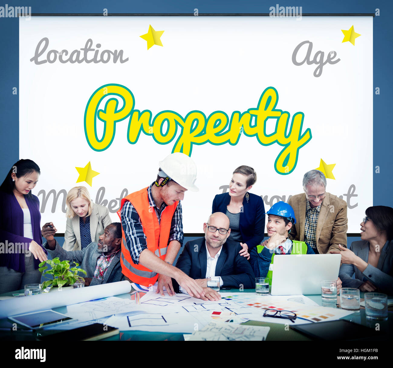 Real Estate Fancy Font Concept Stock Photo - Alamy