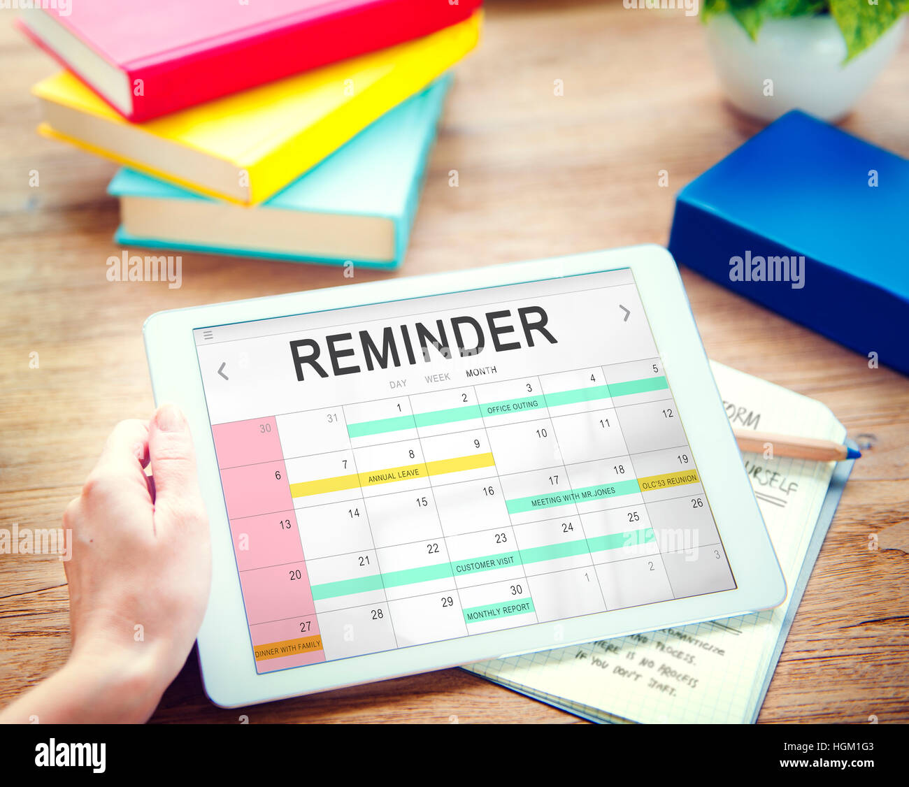 Calendar Agenda Event Meeting Reminder Schedule Graphic Concept Stock ...