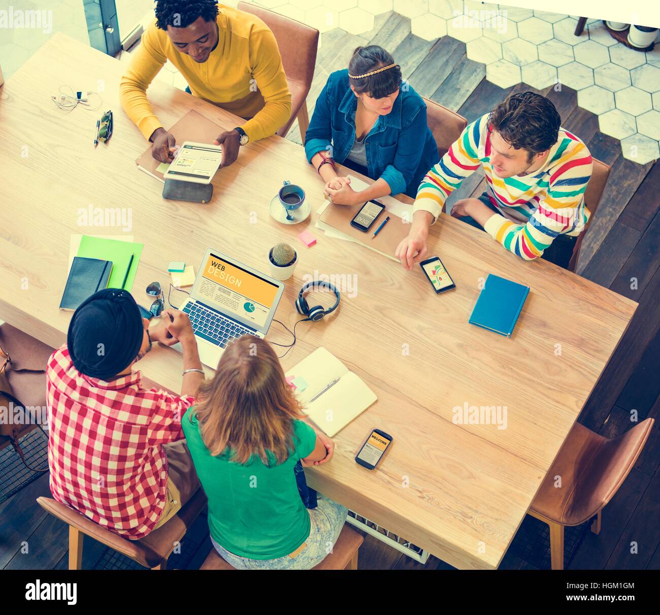 Brainstorming Connection Colleagues Team Concept Stock Photo - Alamy