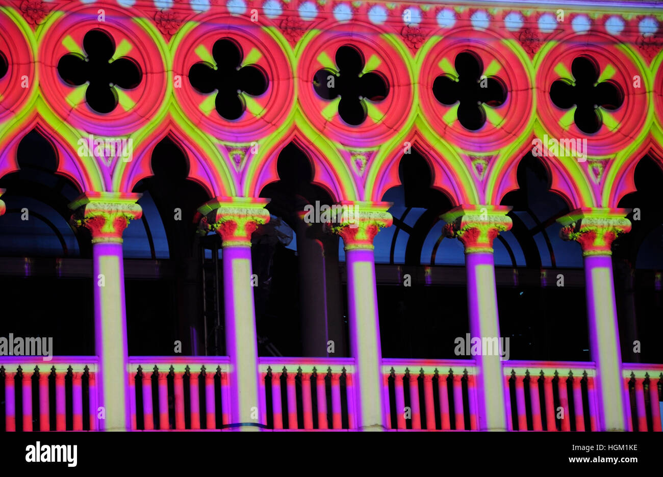 Image projected onto buildings hi-res stock photography and images - Alamy