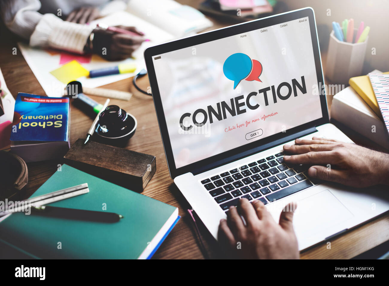 Social Blog Communication Connection Message Concept Stock Photo - Alamy