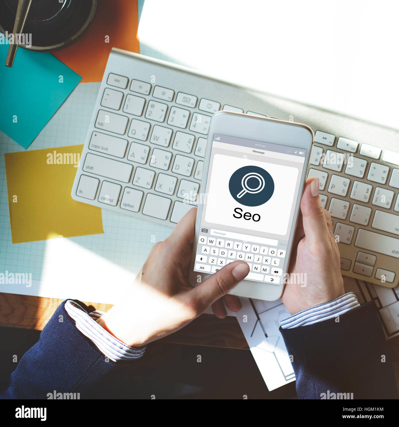 Find Search Browse Magnifying Glass Concept Stock Photo - Alamy