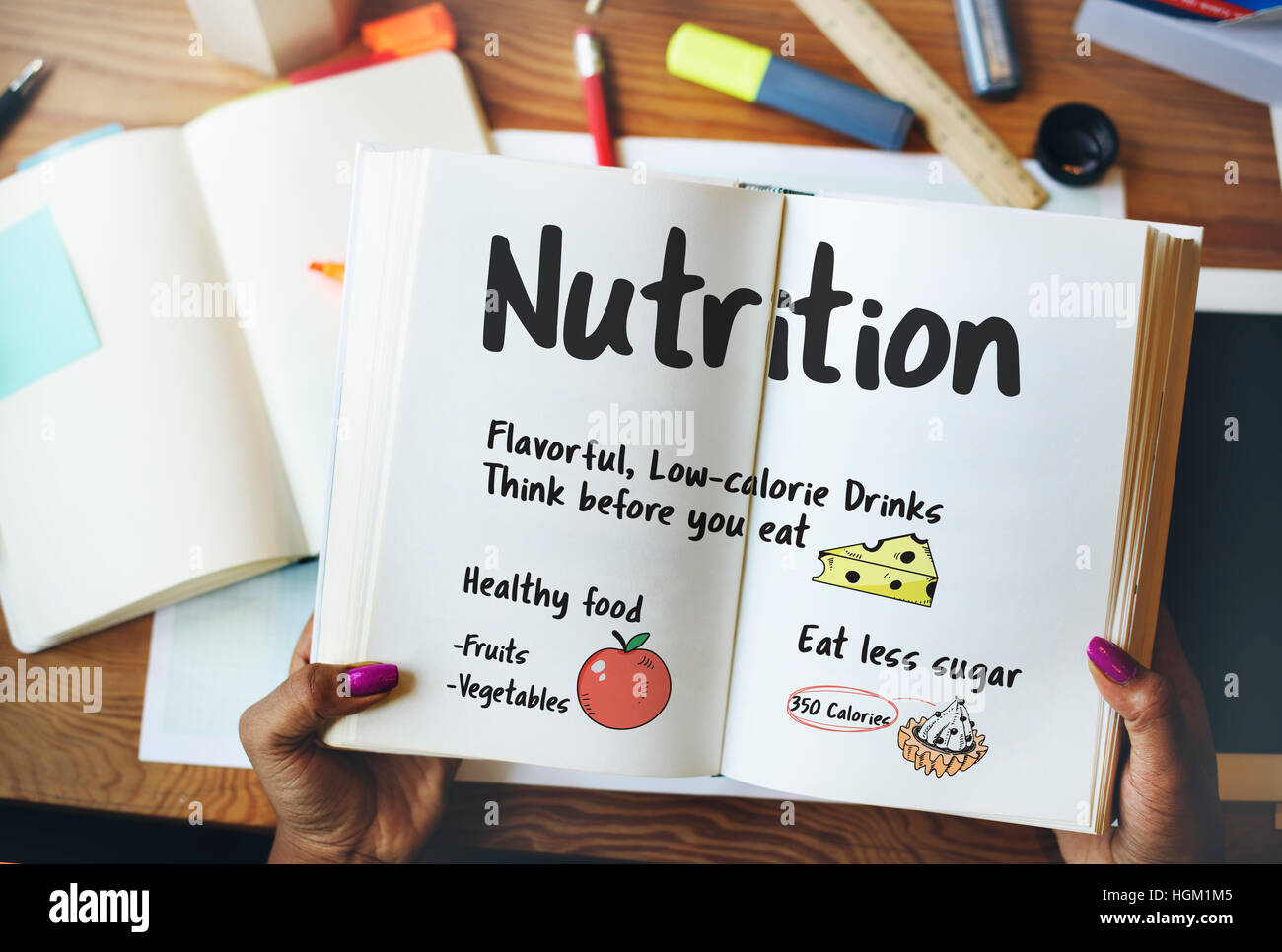 Healthy Diet Notes To Do List Concept Stock Photo - Alamy