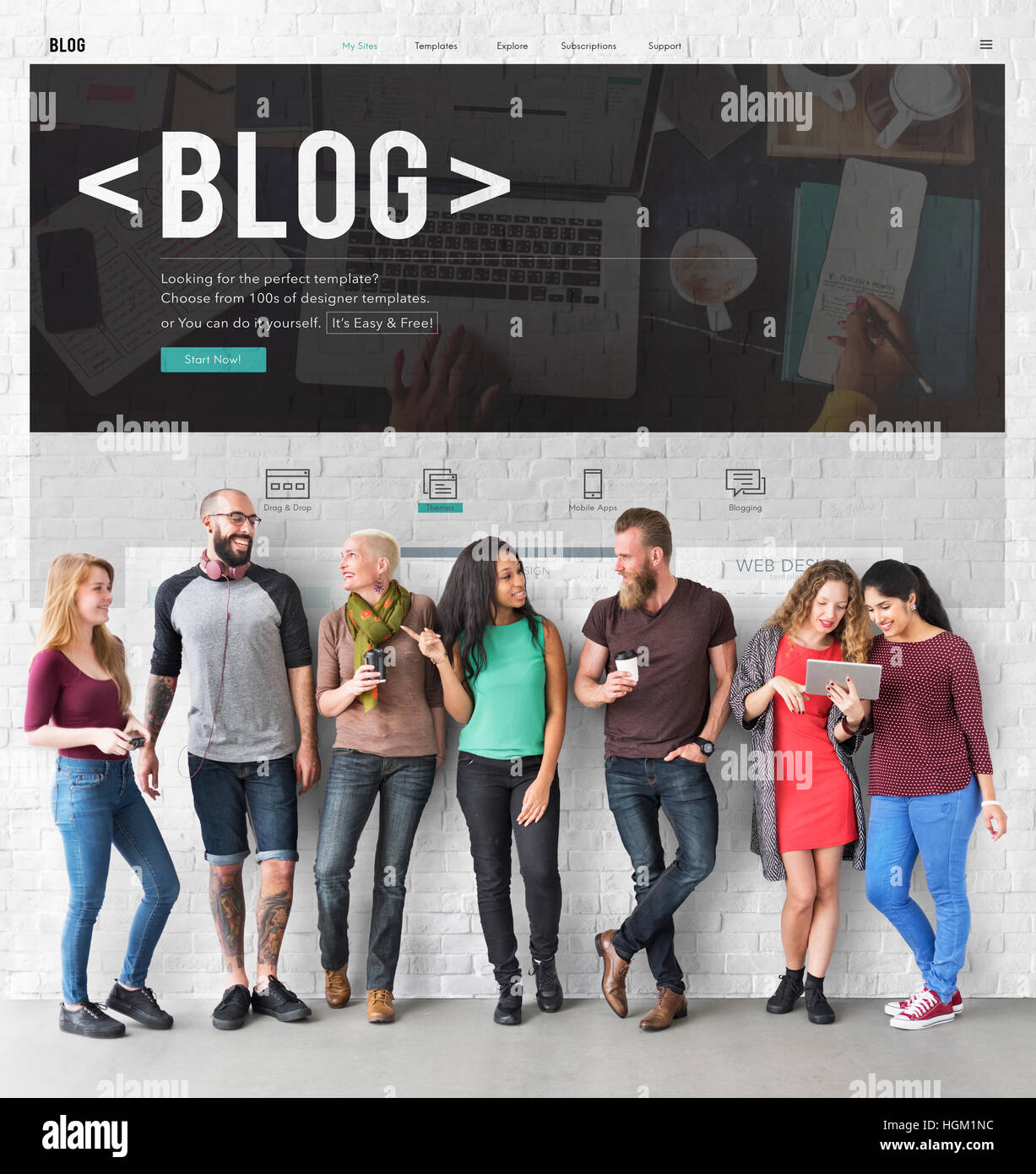 Blog Web Design Ideas Programming Software Template Interface Concept ...