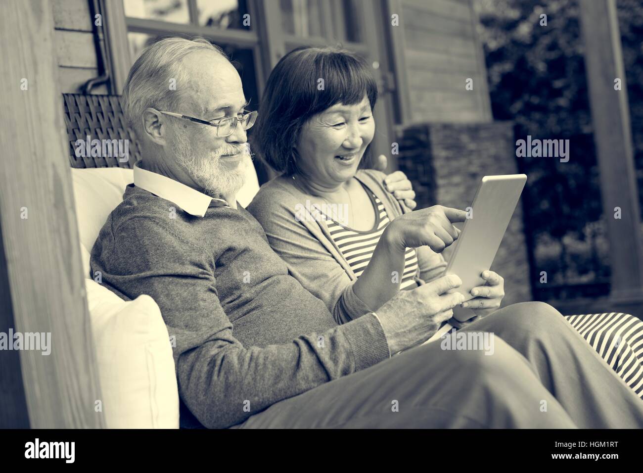 Senior People Communication Connection Concept Stock Photo - Alamy