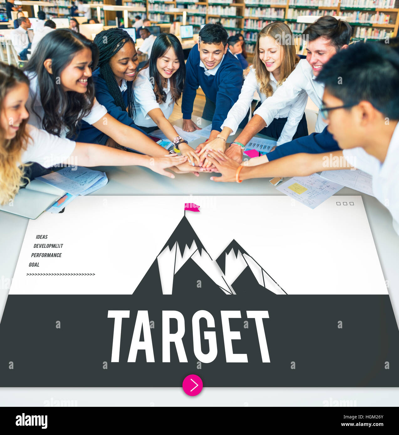 Challenge Target Improvement Strategy Concept Stock Photo - Alamy