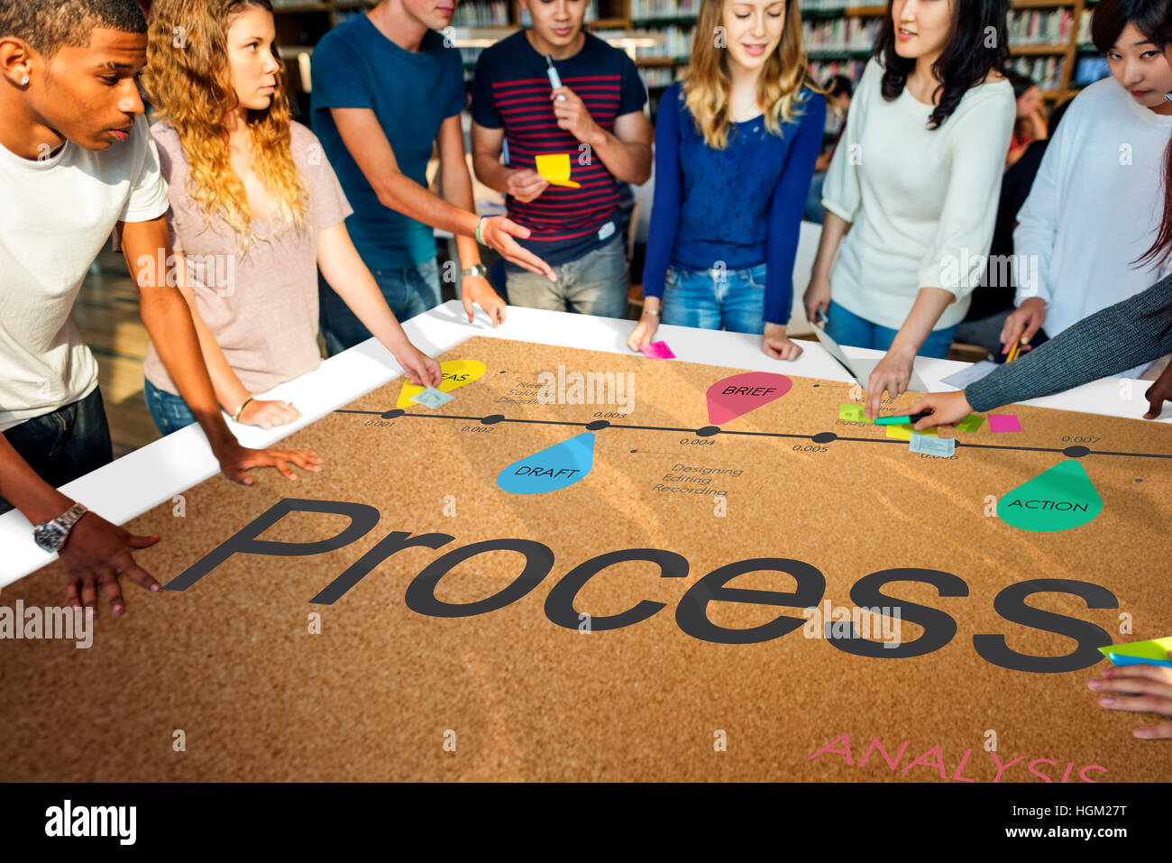 Timeline Process Progress Development Concept Stock Photo - Alamy