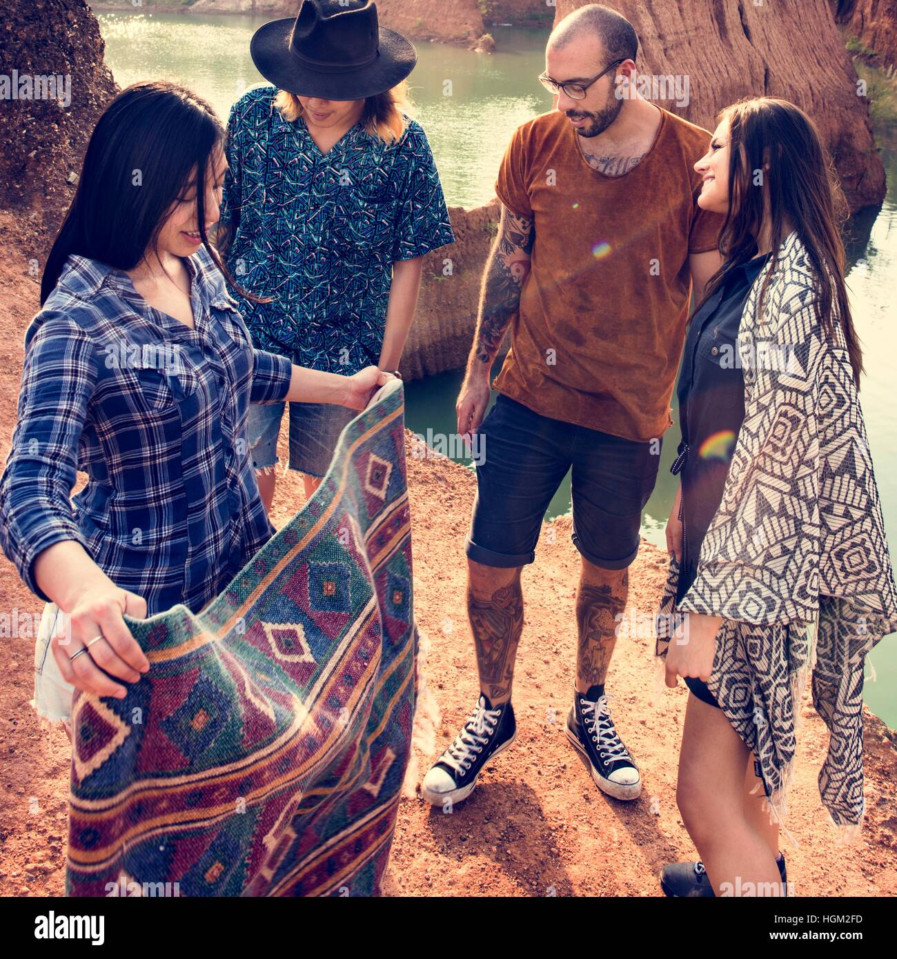 Friends Travel Holiday Adventure Together Concept Stock Photo - Alamy