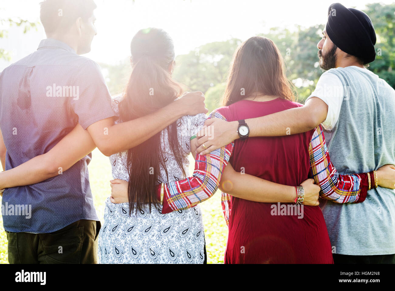 Indian Ethnicity Park Companionship Friend Concept Stock Photo - Alamy
