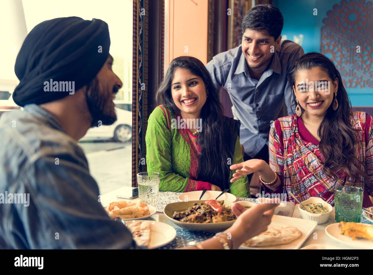 Indian community eating restaurant hi-res stock photography and images ...