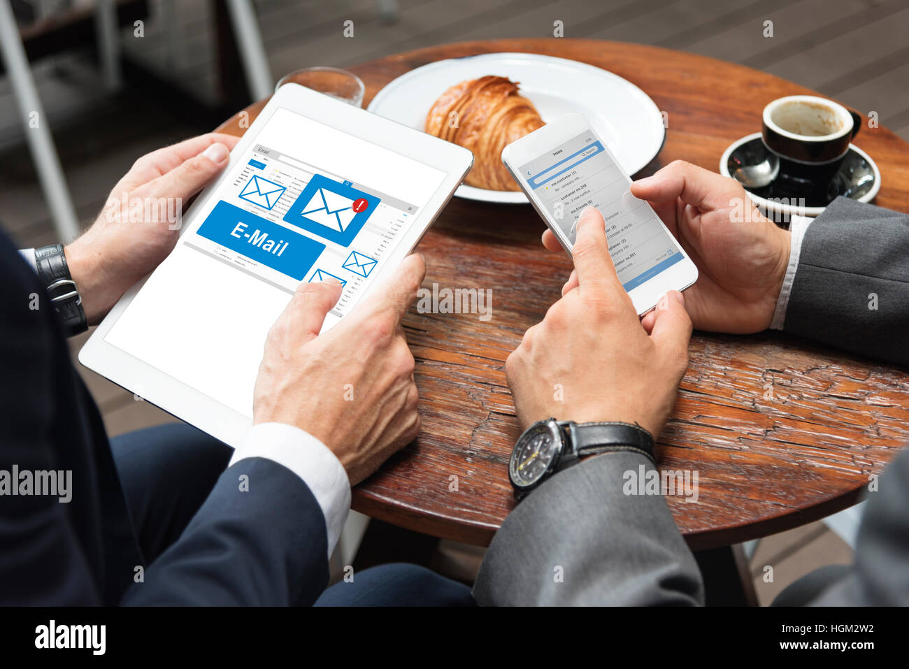 Email Conversation New Message Concept Stock Photo - Alamy