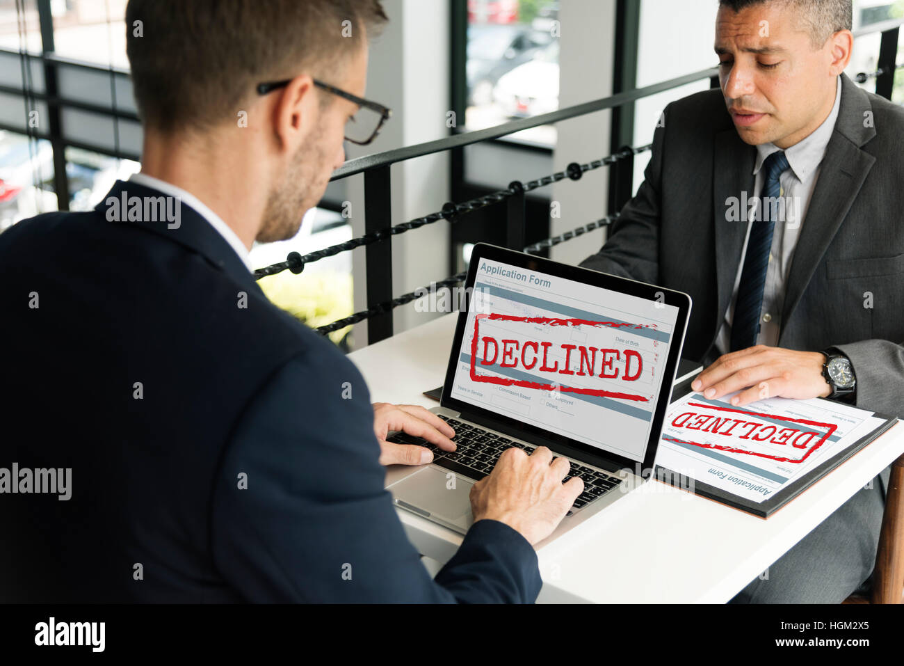 Declined Deny Reject Stamp Concept Stock Photo - Alamy