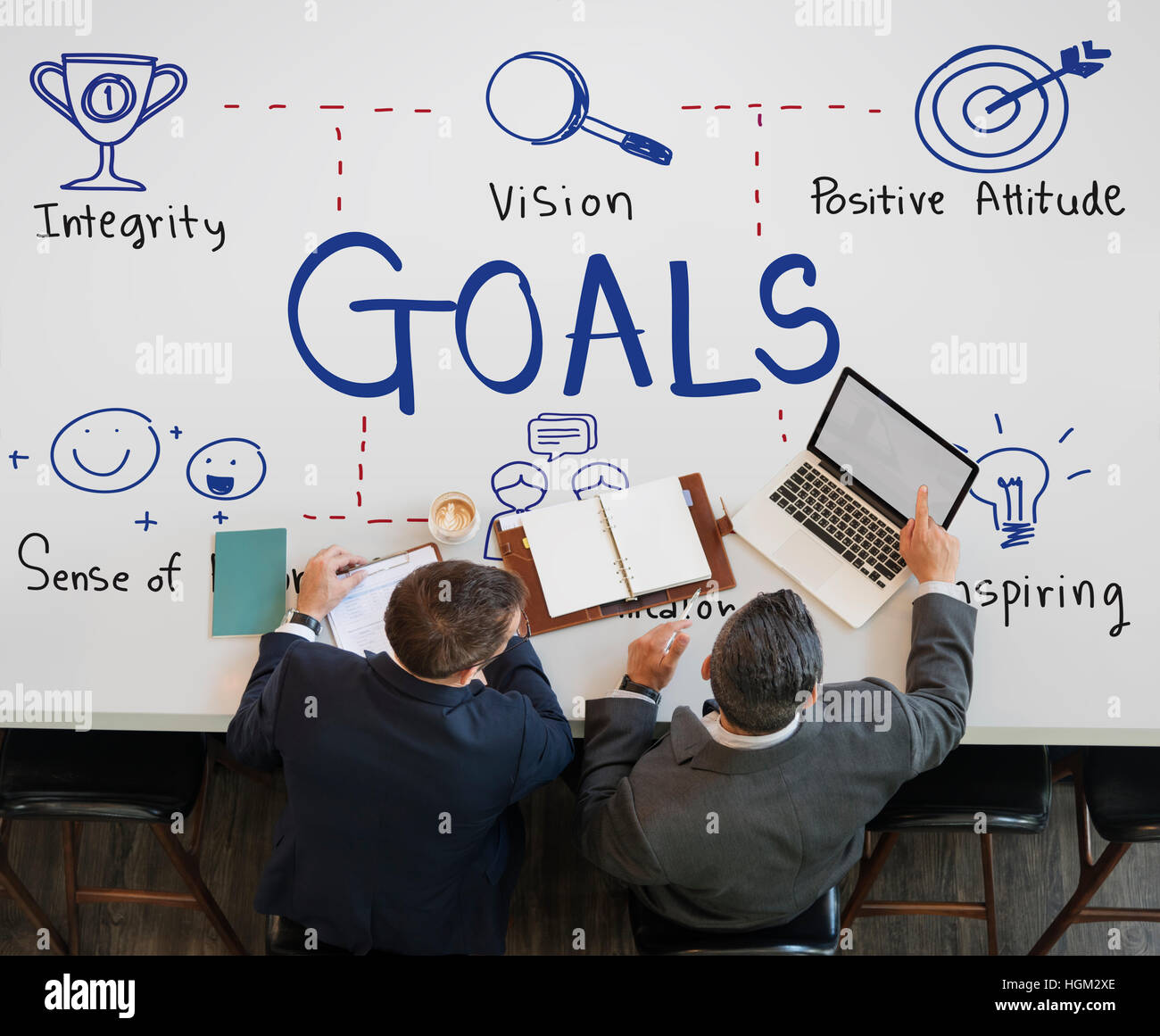 Teamwork Goals Ideas Creativity Concept Stock Photo - Alamy