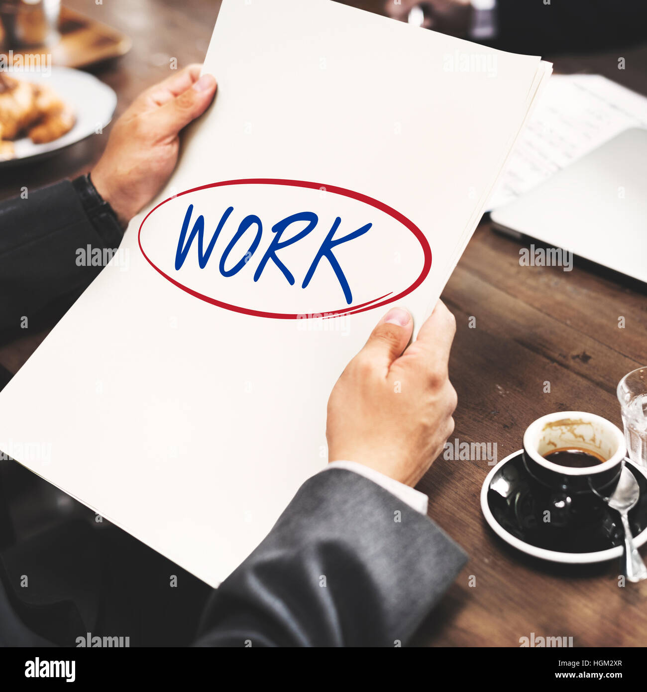 Work Business Organisation Stamp Concept Stock Photo - Alamy