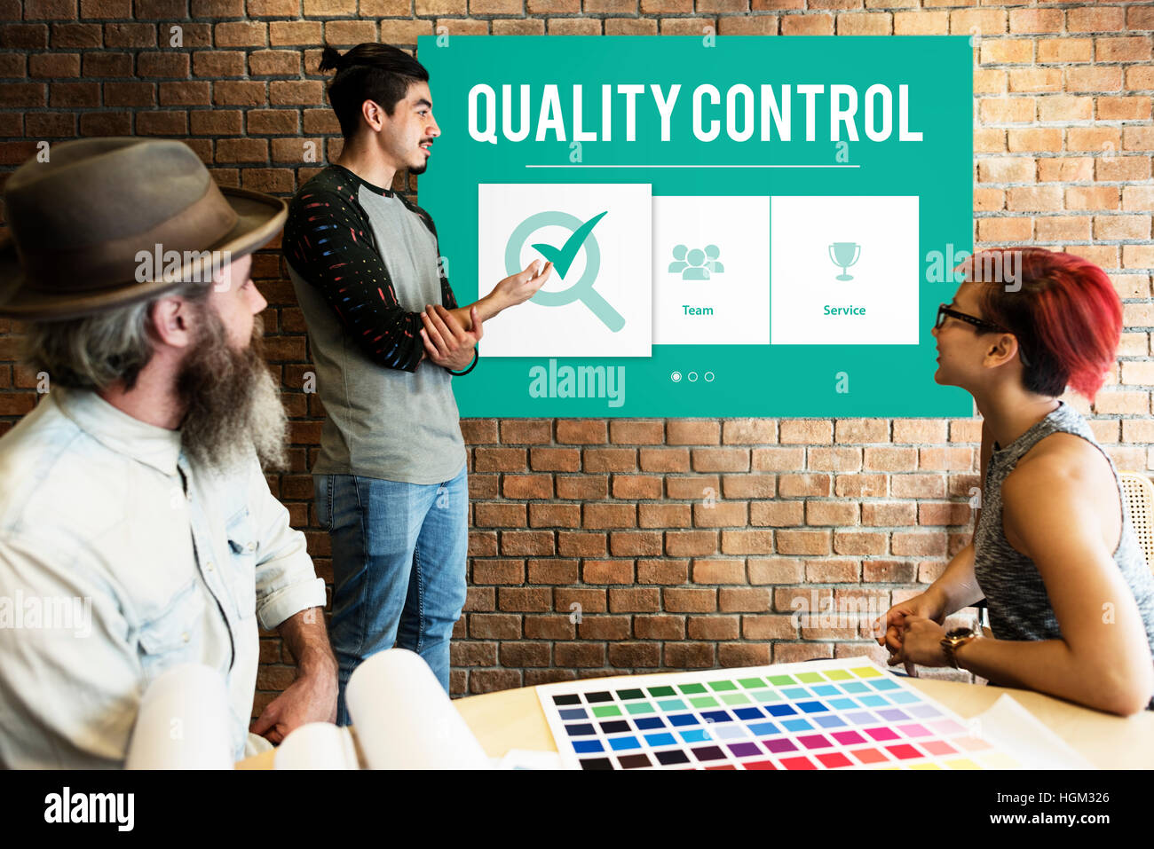Quality Control Improvement Development Concept Stock Photo - Alamy