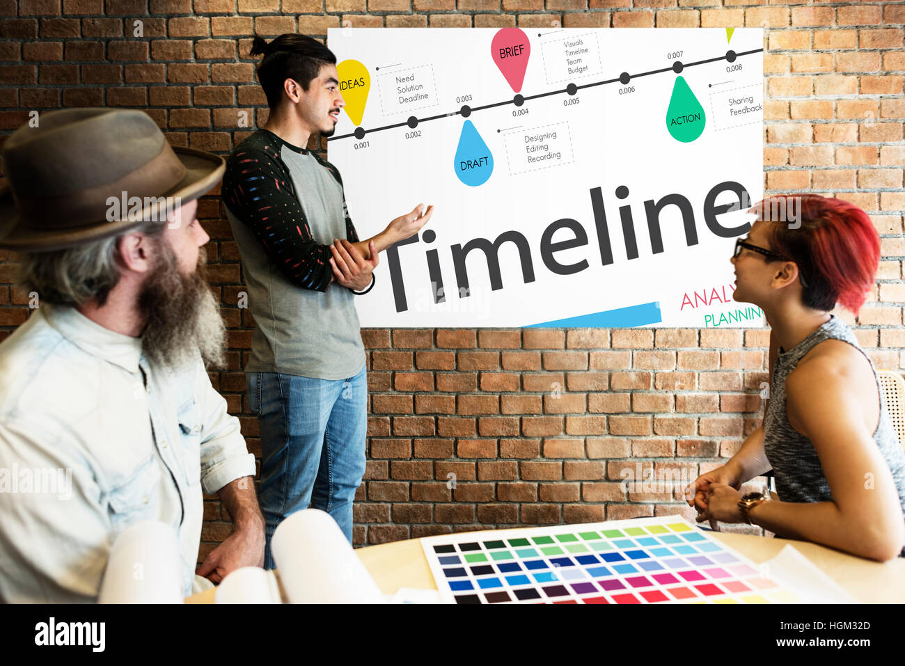 Timeline Process Progress Development Concept Stock Photo - Alamy