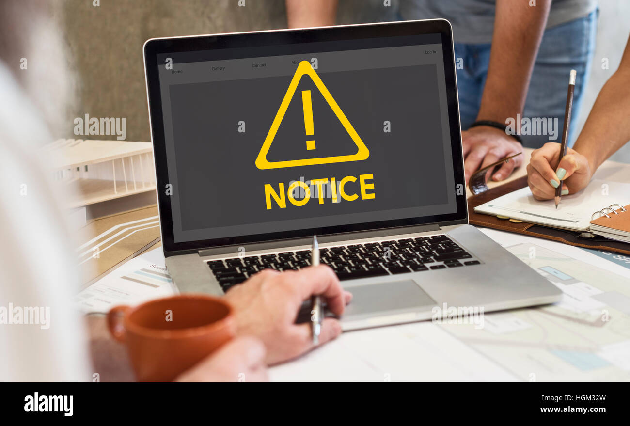 Danger ALert Warning Notification Beeware Reminder Exclamation Concept ...