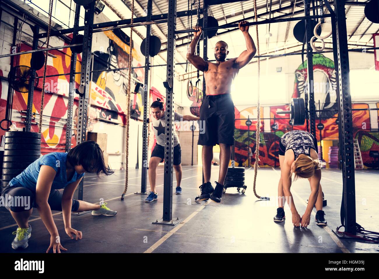 Active People Sport Workout Concept Stock Photo - Alamy