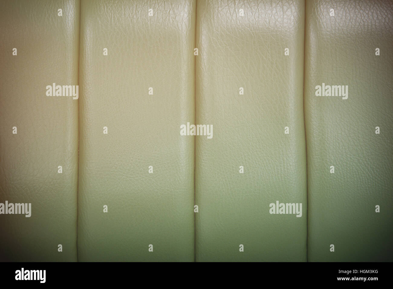 texture and pattern of green leather old retro seat with Vintage filter ...