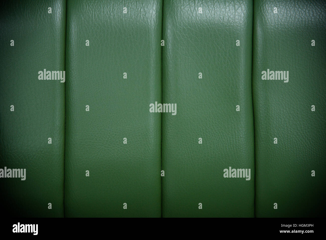 texture and pattern of green leather old retro seat Stock Photo - Alamy