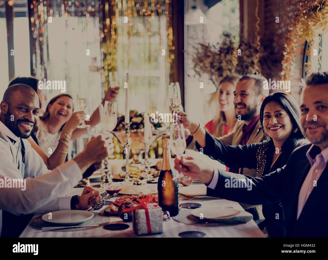 People Party Celebration Drinks Cheers Happiness Concept Stock Photo ...