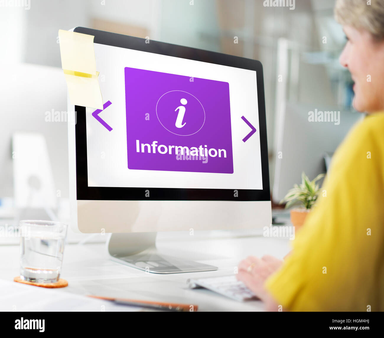 Information Helpdesk Icon Concept Stock Photo - Alamy
