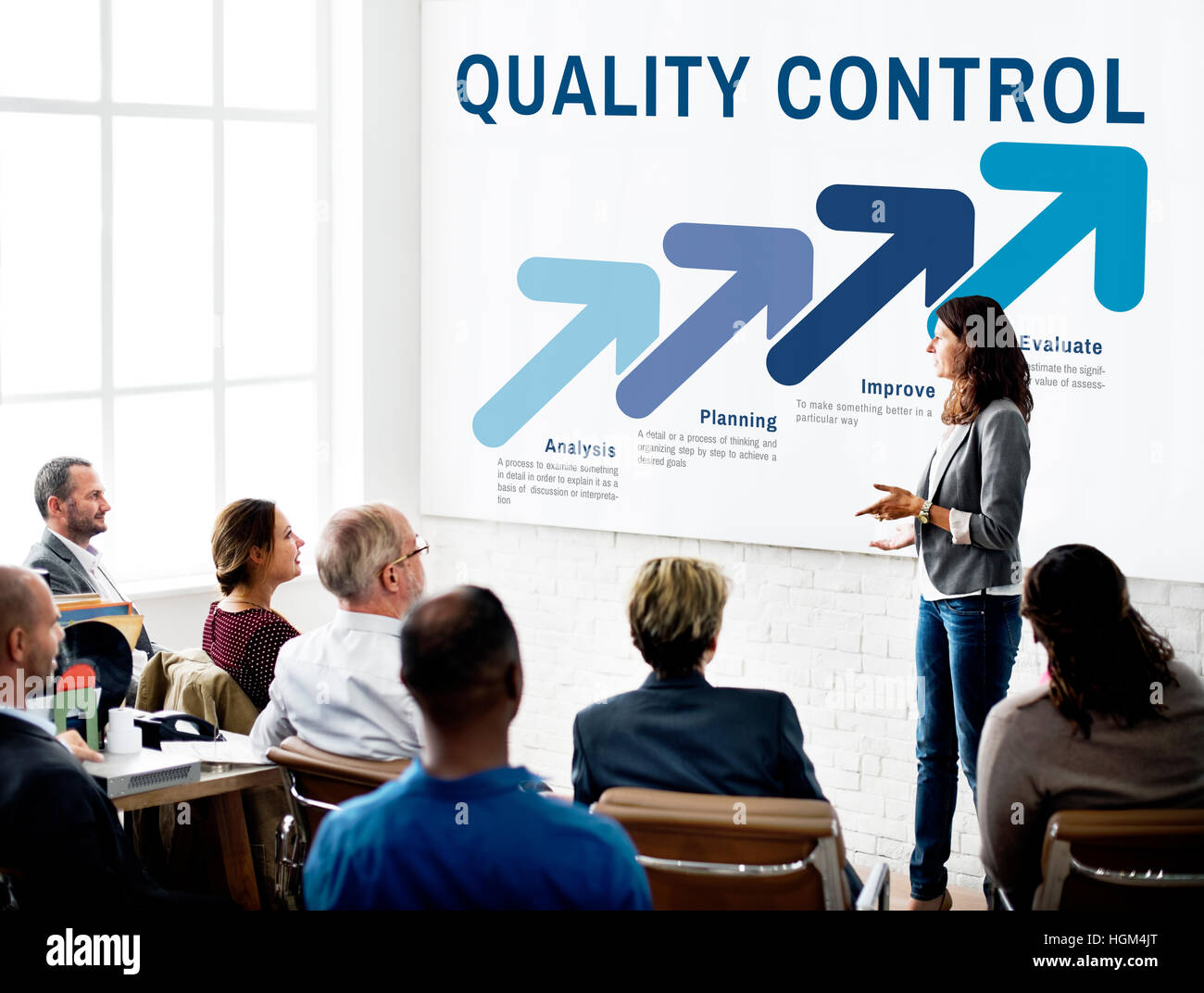 Quality Control Improvement Development Concept Stock Photo - Alamy