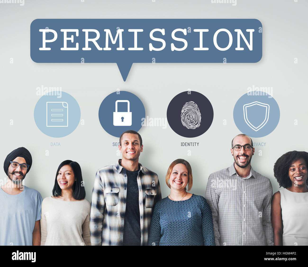 Authorization Permission Network Security System Concept Stock Photo ...