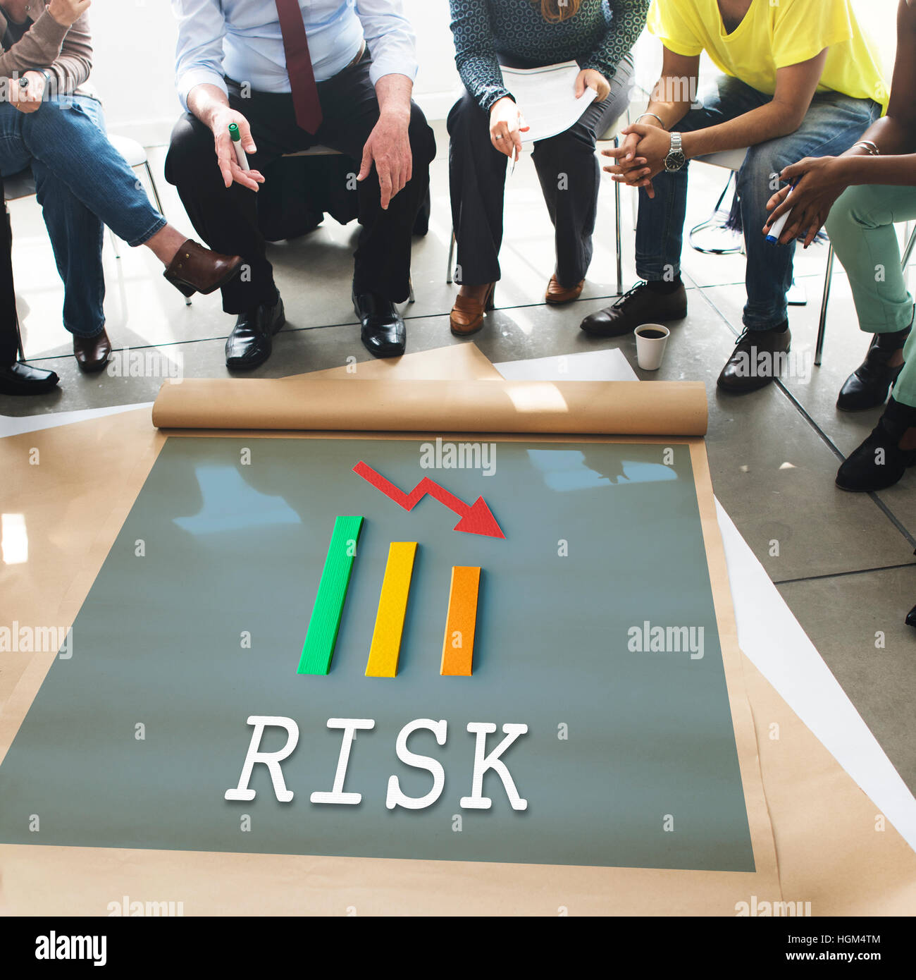 Risk Graph Data Analysis Concept Stock Photo - Alamy