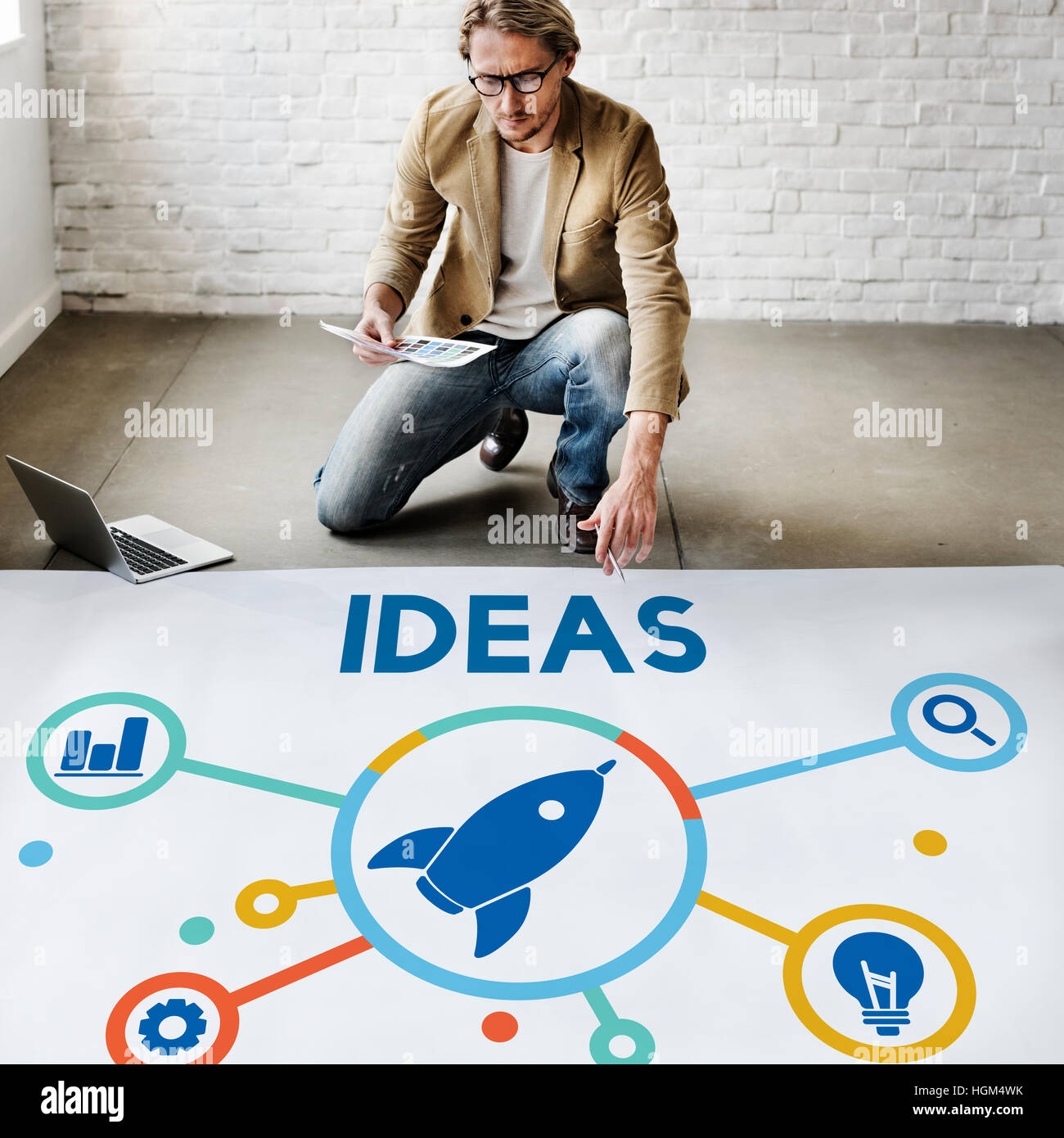 Ideas Fresh Brainstorming Creative Strategy Concept Stock Photo - Alamy