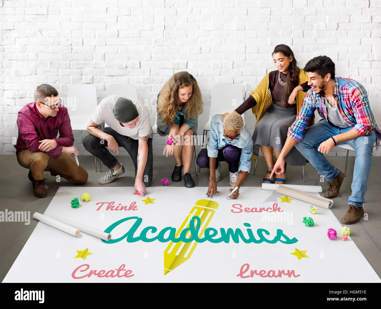 School Knowledge Study Pencil Concept Stock Photo - Alamy