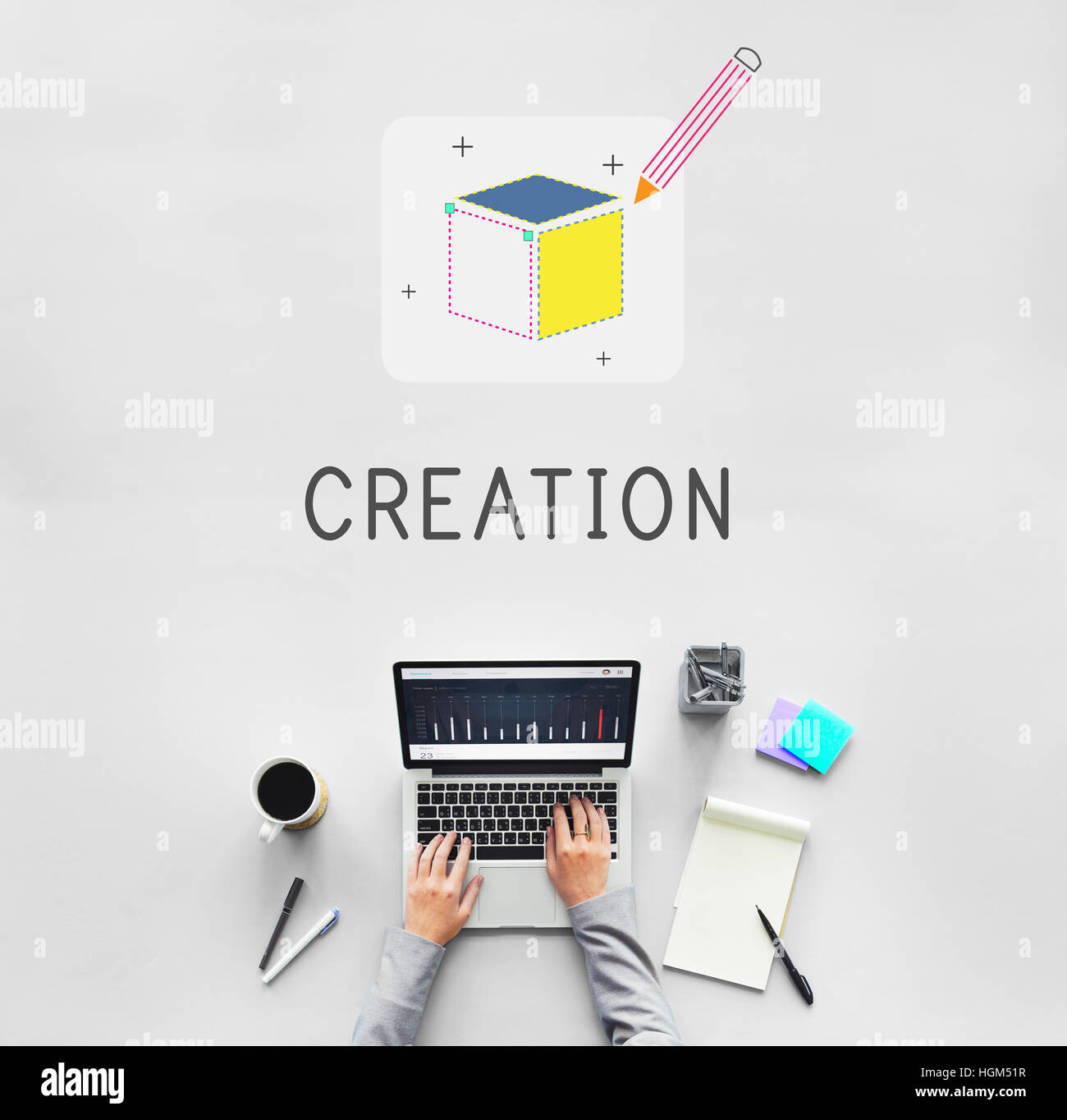 Product Brand Design Ideas Imagination Draft Concept Stock Photo - Alamy
