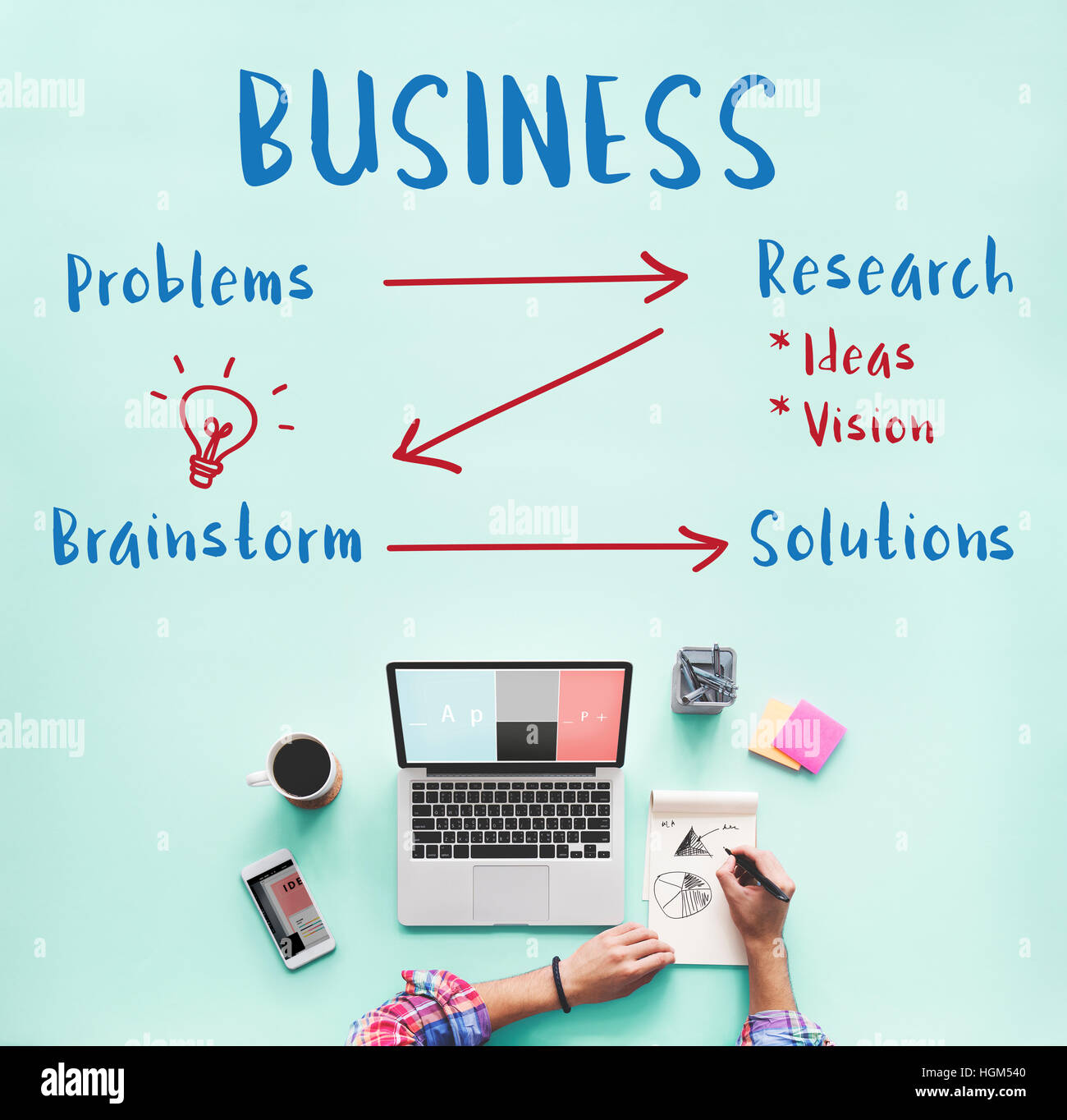 Creative Thinking Business Strategy Concept Stock Photo - Alamy