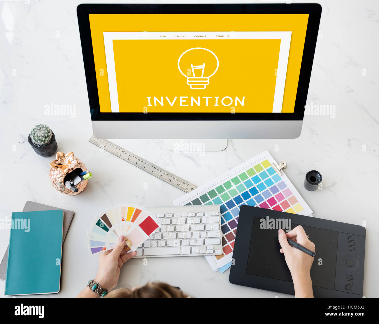 Ideas Creation Design Inspiration Vision Concept Stock Photo - Alamy