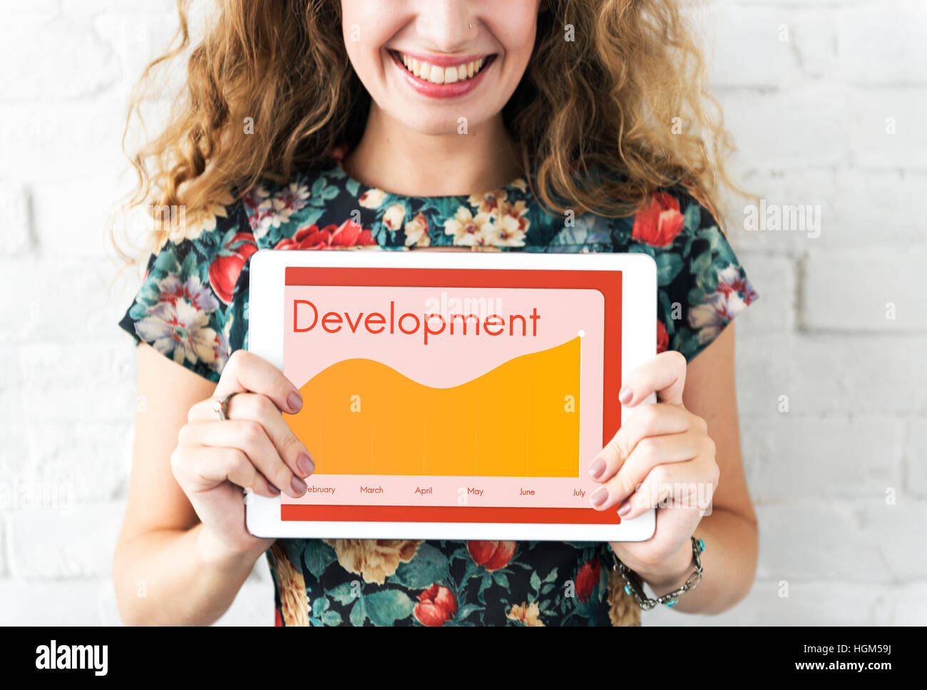 Graph Progress Report Analysis Concept Stock Photo - Alamy