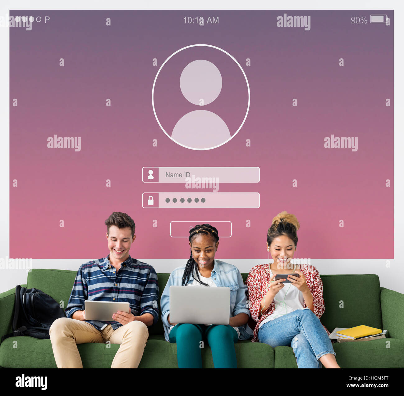 Log In Password Security Concept Stock Photo - Alamy