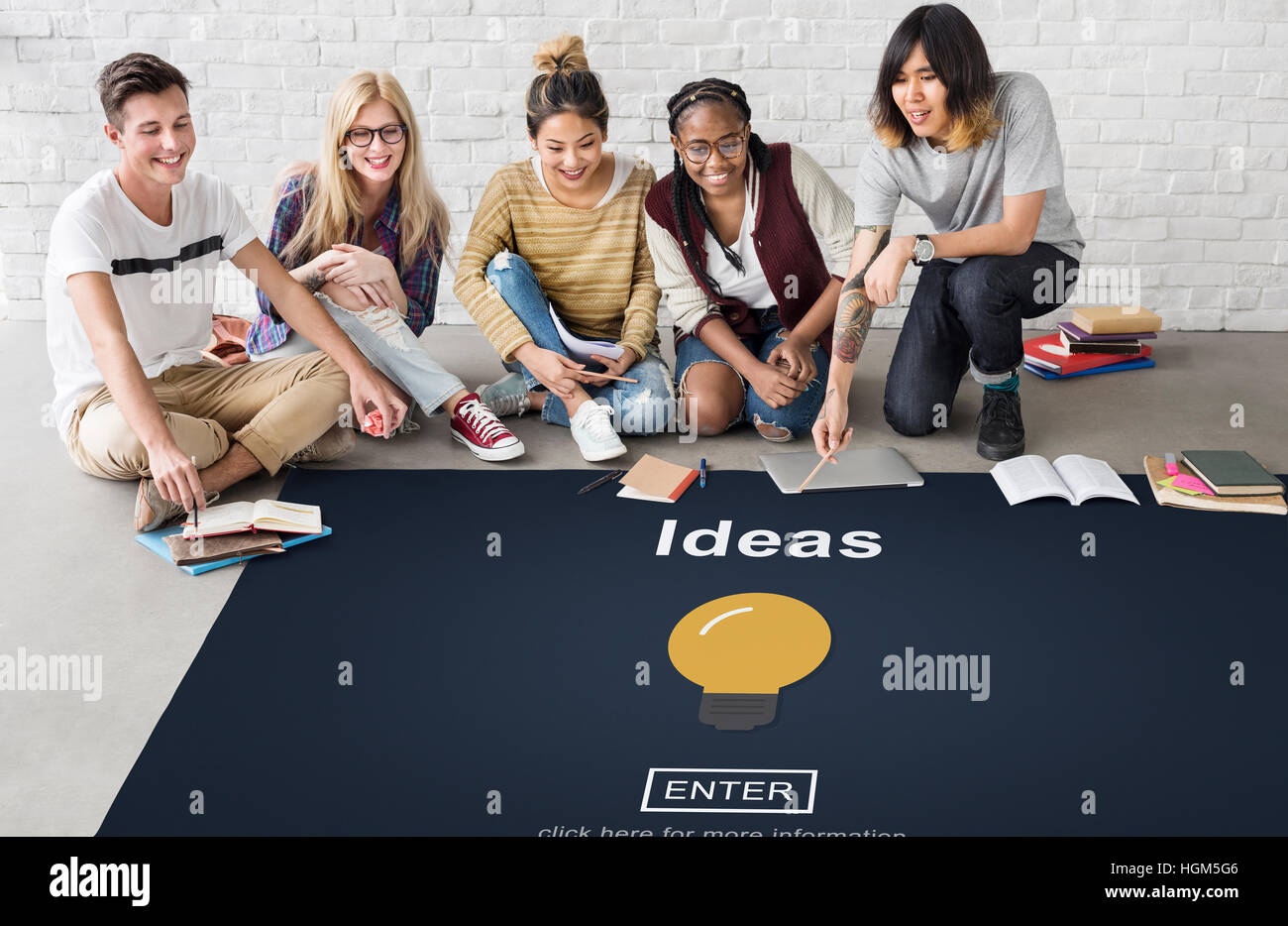 Ideas Creation Design Inspiration Vision Concept Stock Photo - Alamy
