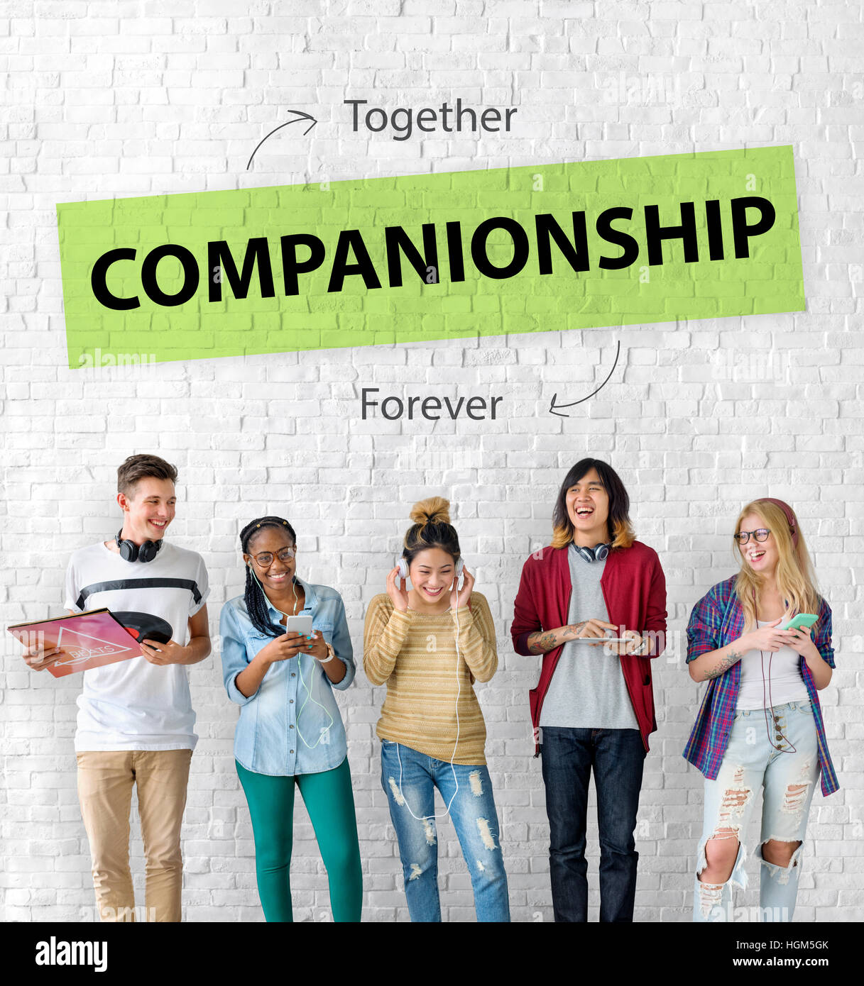 Best Friends Love Partnership Concept Stock Photo - Alamy