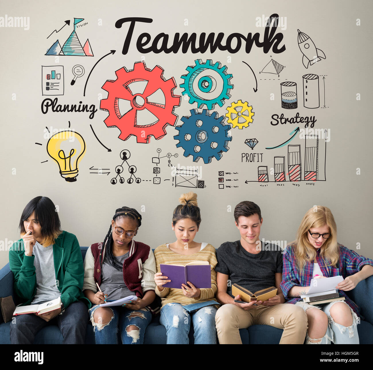 Teamwork Community Partnership Union Concept Stock Photo - Alamy