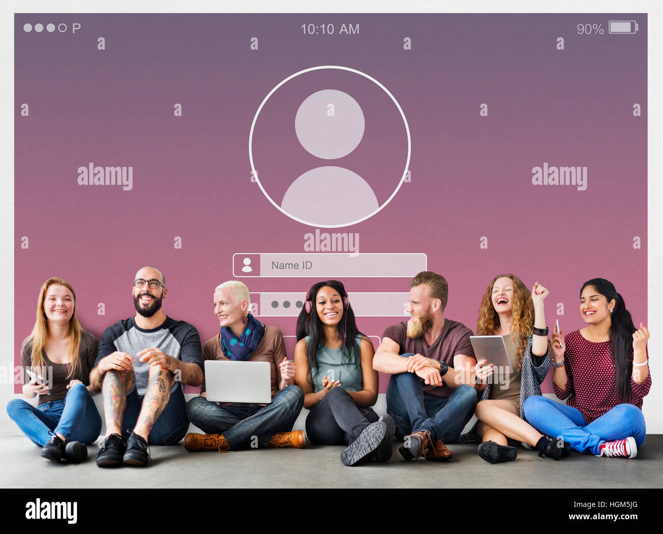 Log In Password Security Concept Stock Photo - Alamy